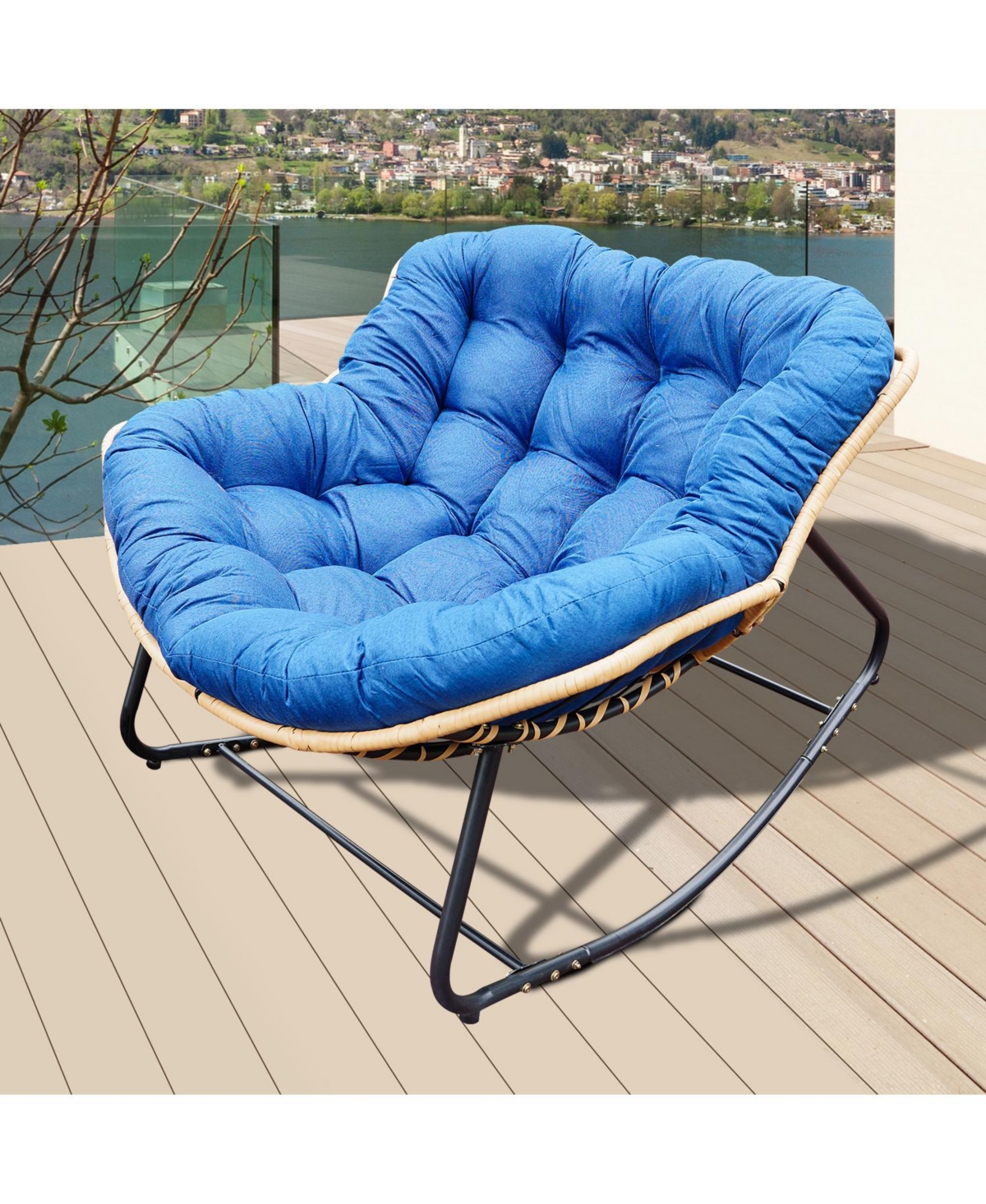 Click here for Streamdale Furniture Rattan Wicker Rocking Chair -... prices