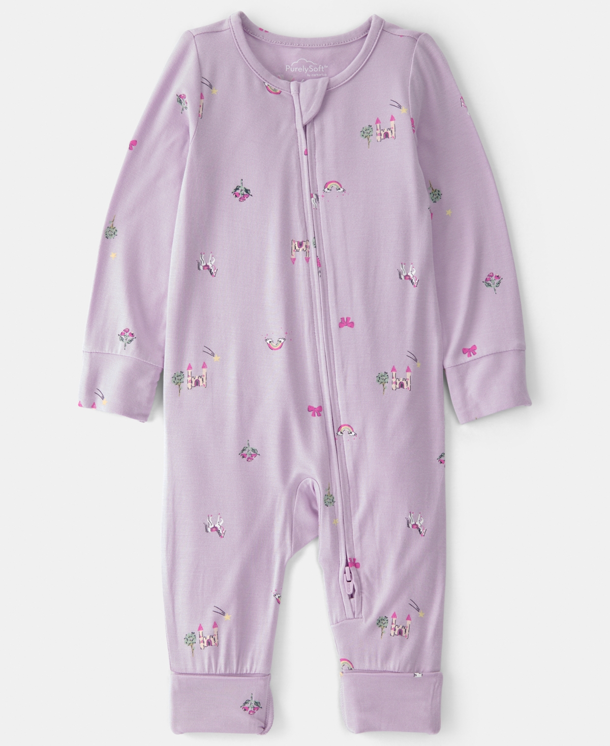 Click here for Carters Baby Girls Fairytale 2-Way Zip Sleep and P... prices