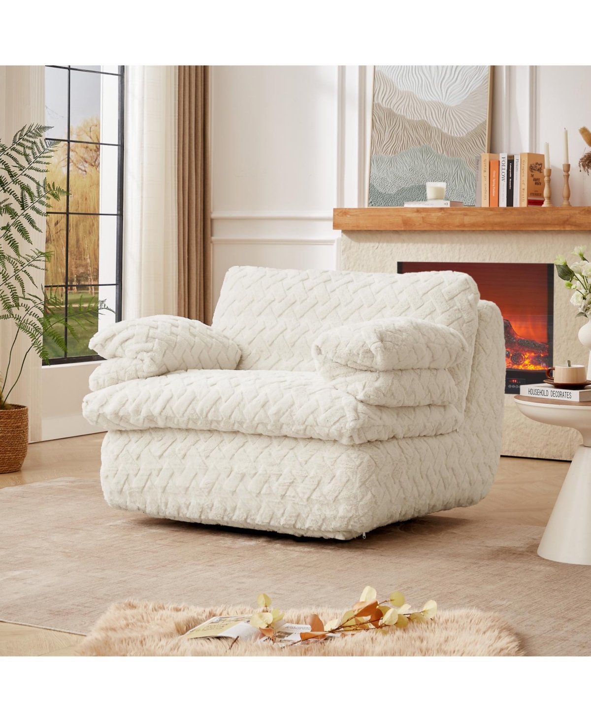 Click here for Streamdale Full Compression sofa chair with swivel... prices