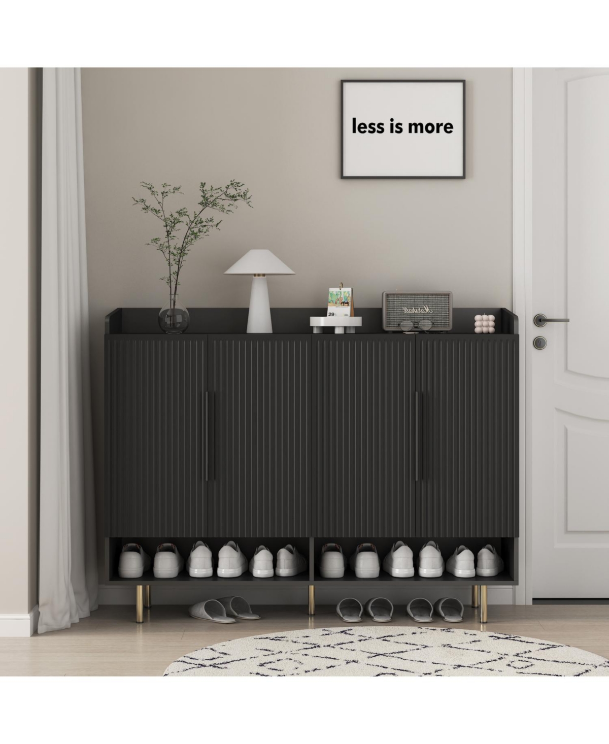 Click here for Streamdale Furniture Streamdale Black Sideboard Sh... prices