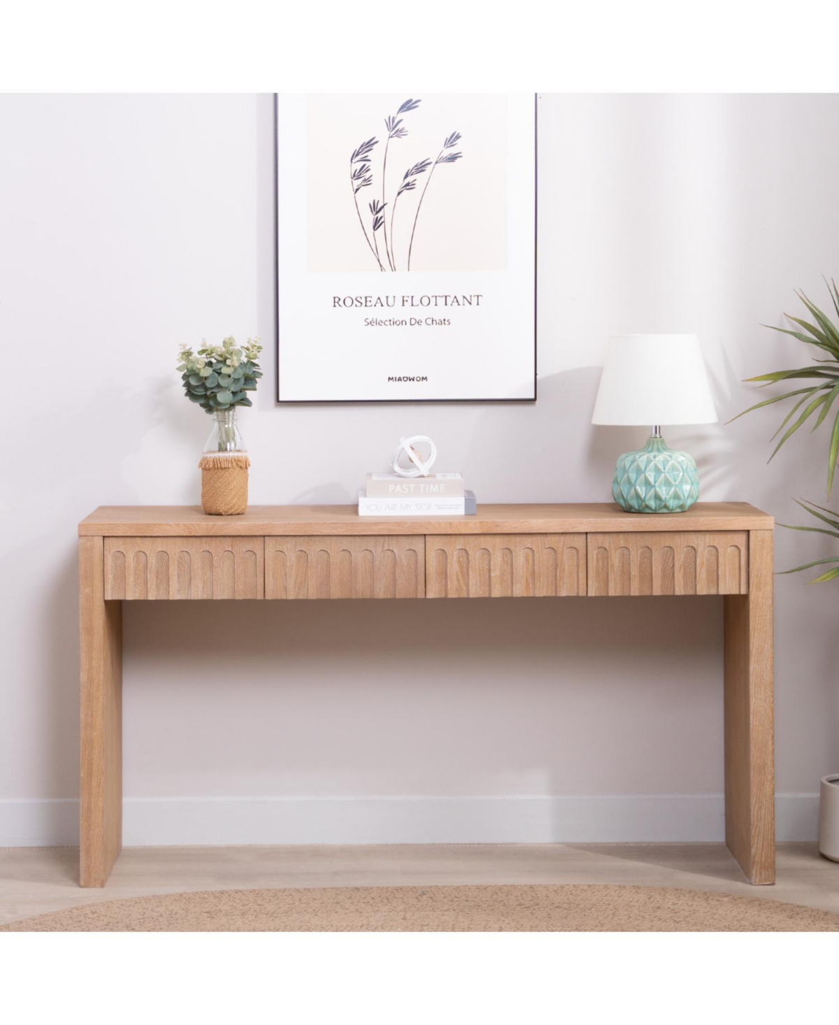 Click here for Streamdale Modern Console Table - 59.2" Natur... prices