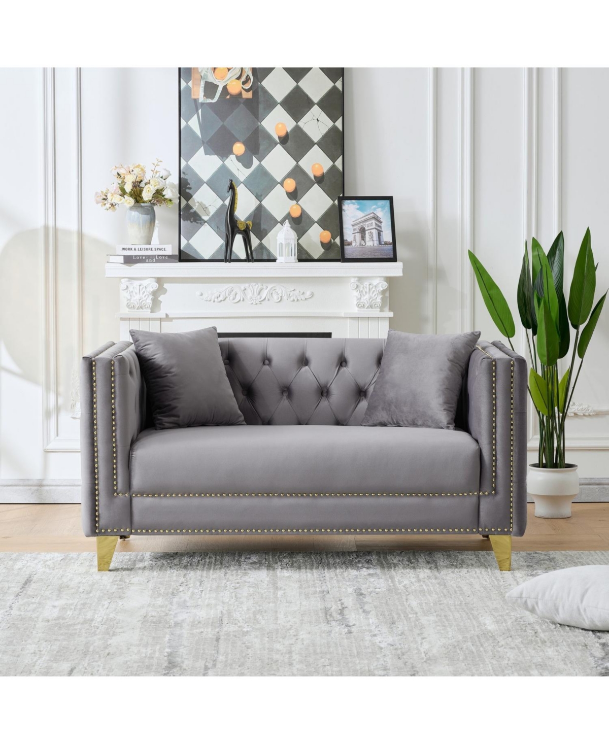 Click here for Streamdale Furniture 58" Chesterfield Velvet... prices