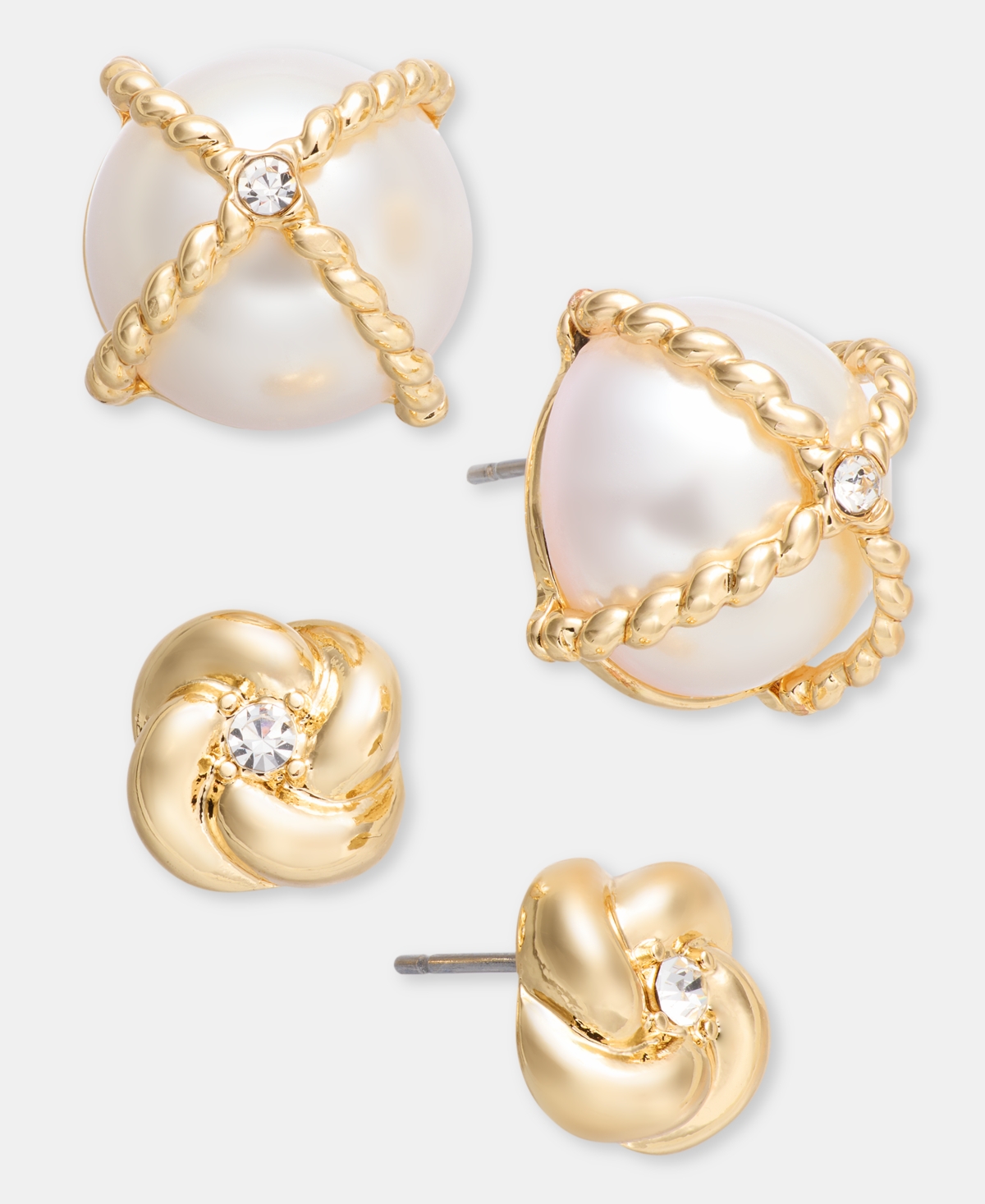Click here for Charter Club 2-Pc. Set Pave & Imitation Pearl Stud... prices