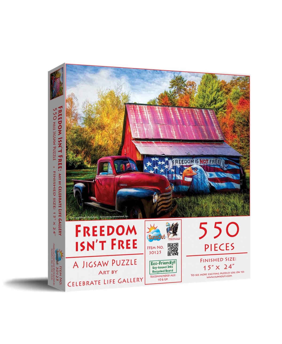 Click here for SunsOut Freedom Isnt Free 550 piece Jigsaw Puzzle... prices