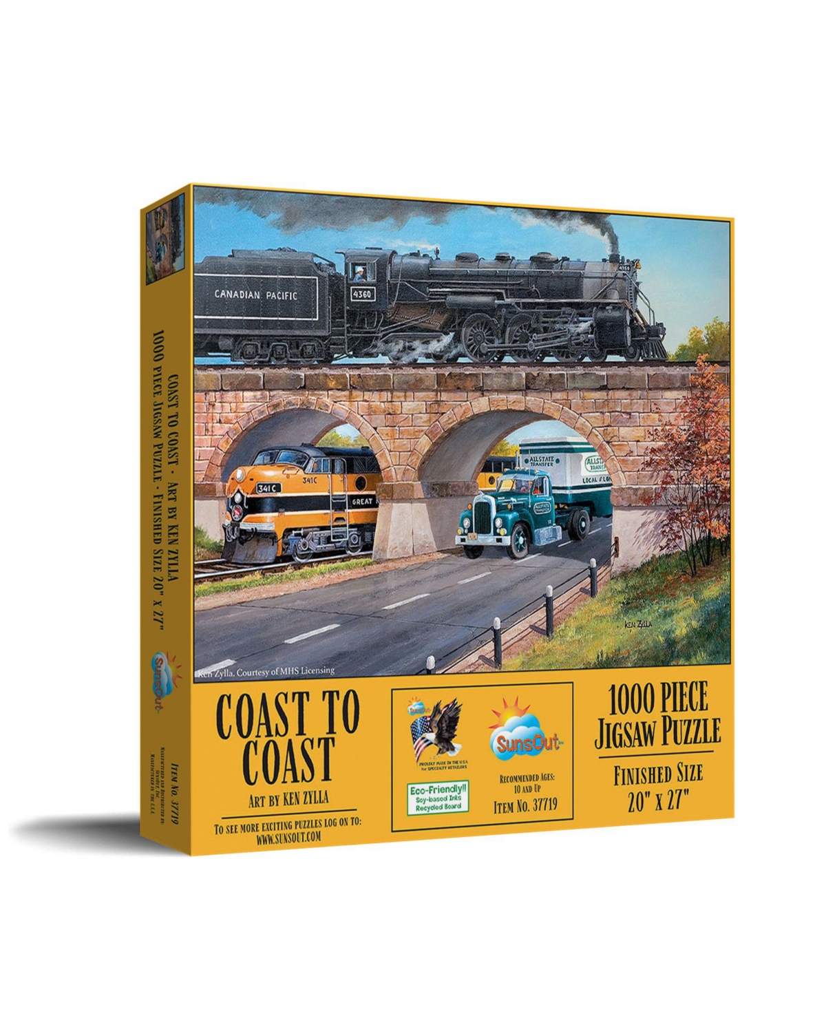 Click here for SunsOut Coast to Coast 1000 piece Jigsaw Puzzle fo... prices