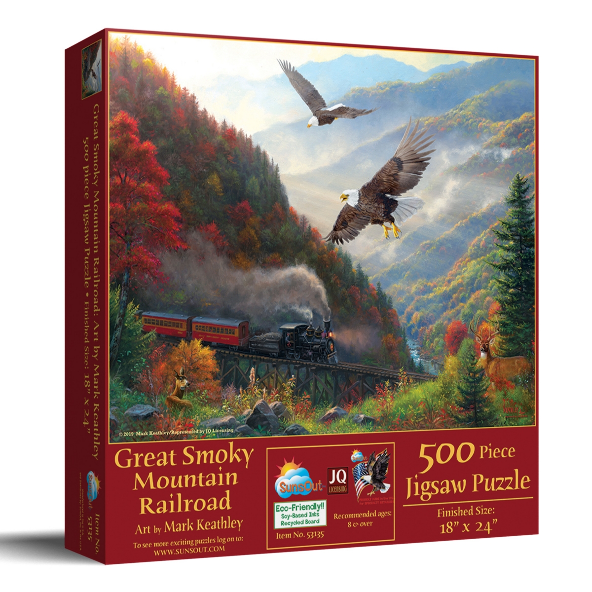 Click here for SunsOut Great Smoky Mountain Railroad 500 piece Ji... prices