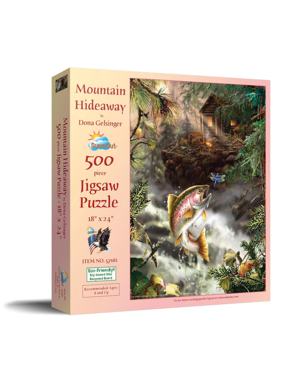 Click here for SunsOut Mountain Hideaway 500 piece Jigsaw Puzzle... prices