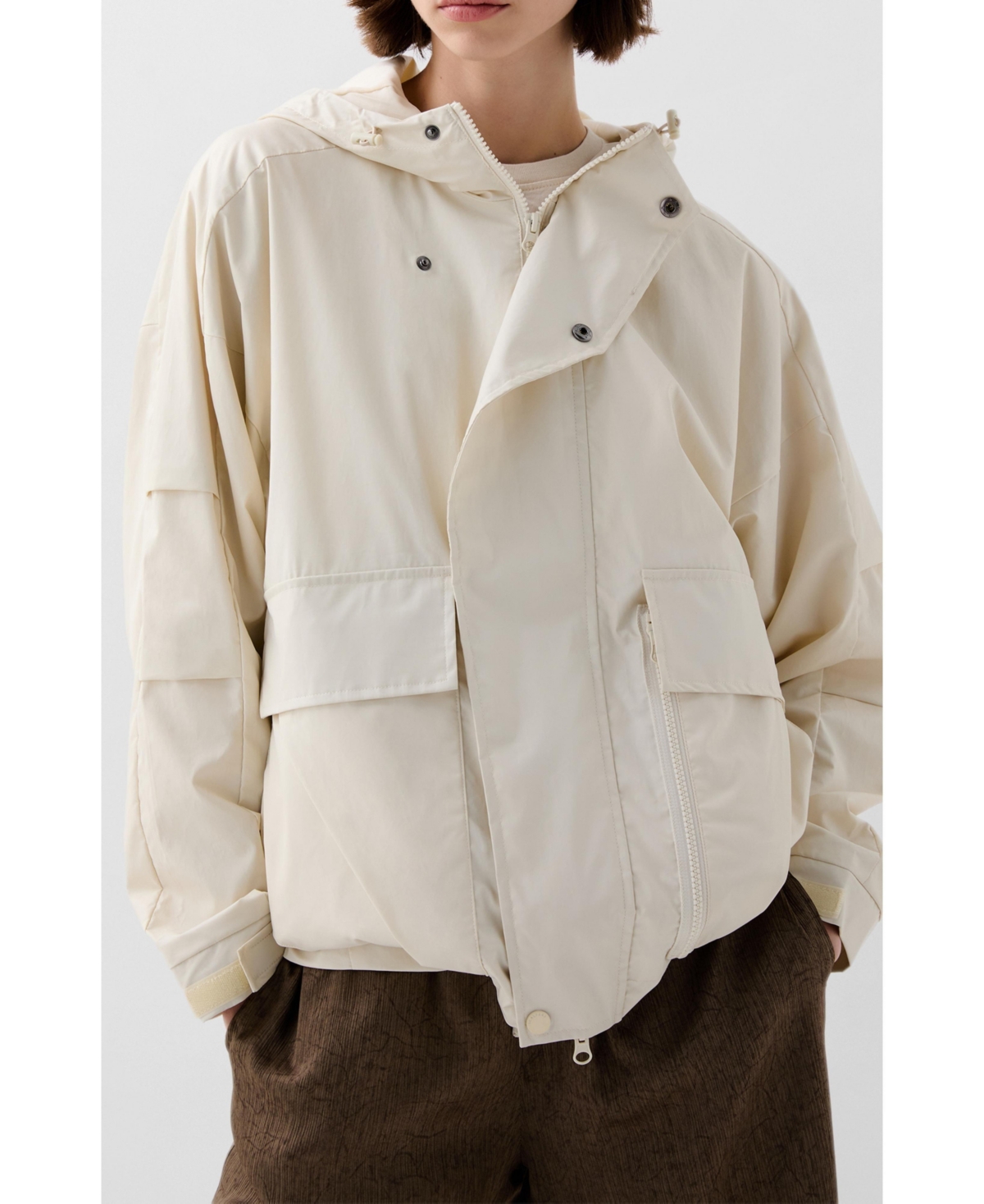Click here for Scalpers Womens Basic Bomber Jacket - Offwhite prices