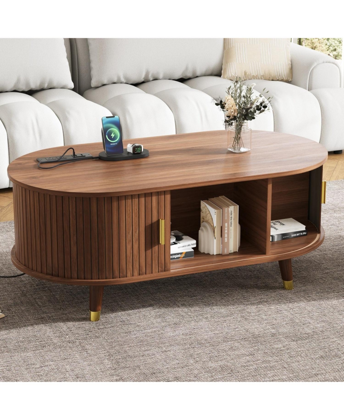 Click here for Streamdale Furniture 42.5" Oval Fluted Coffee... prices
