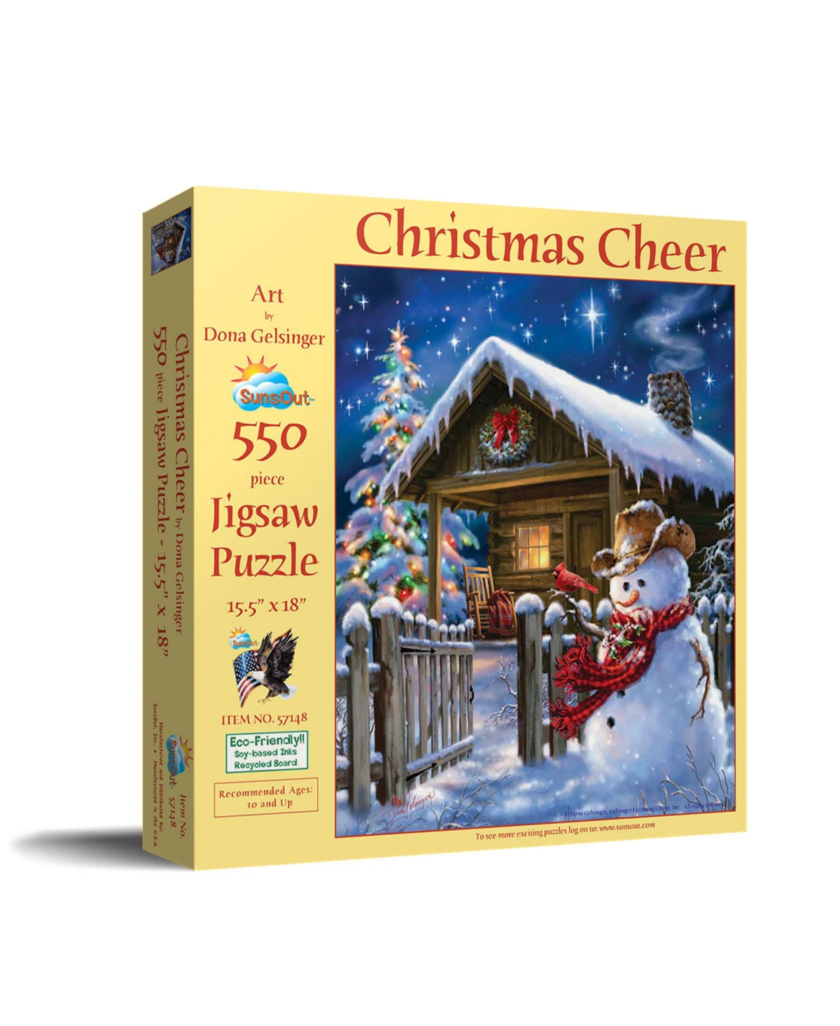 SunsOut Christmas Cheer 550 piece Jigsaw Puzzle for Adults Christmas