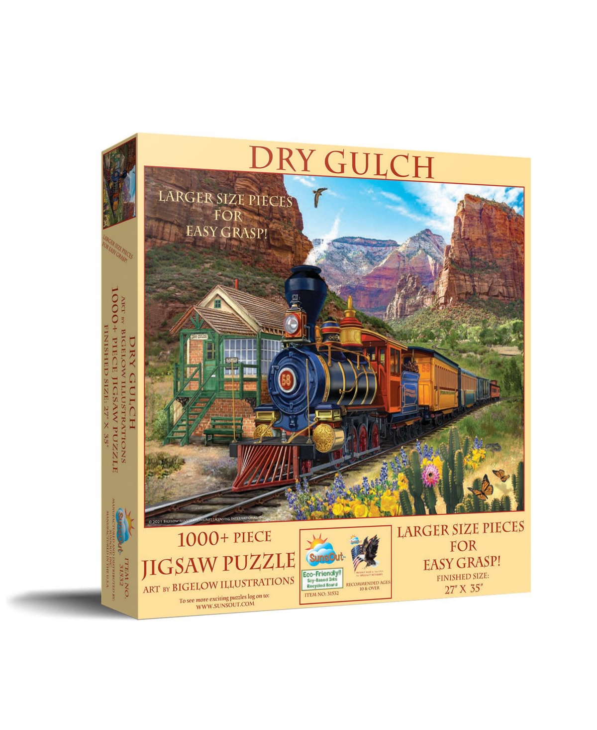 Click here for SunsOut Dry Gulch 1000 piece Jigsaw Puzzle for Adu... prices