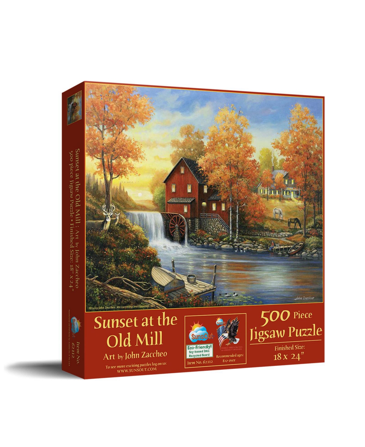 Click here for SunsOut Sunset at the Old Mill 500 piece Jigsaw Pu... prices