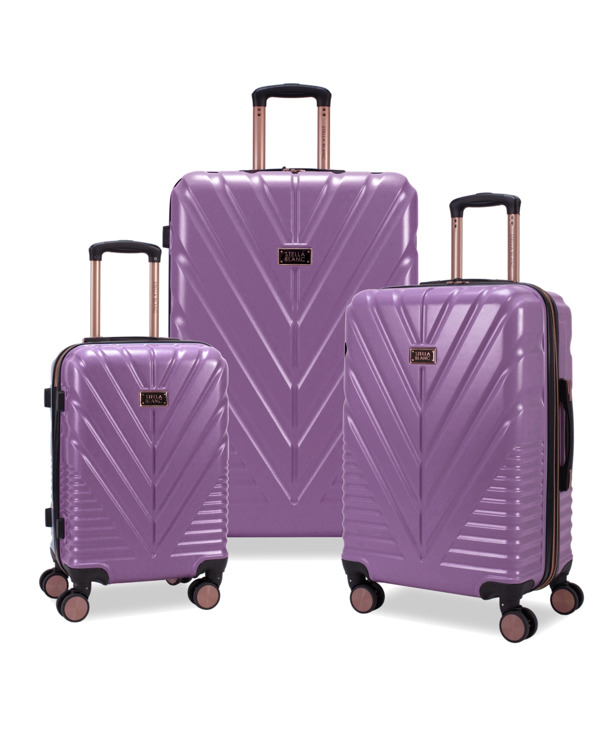 Click here for Stella Blanc Nova 3-Pc. Hardside Expandable Spinne... prices