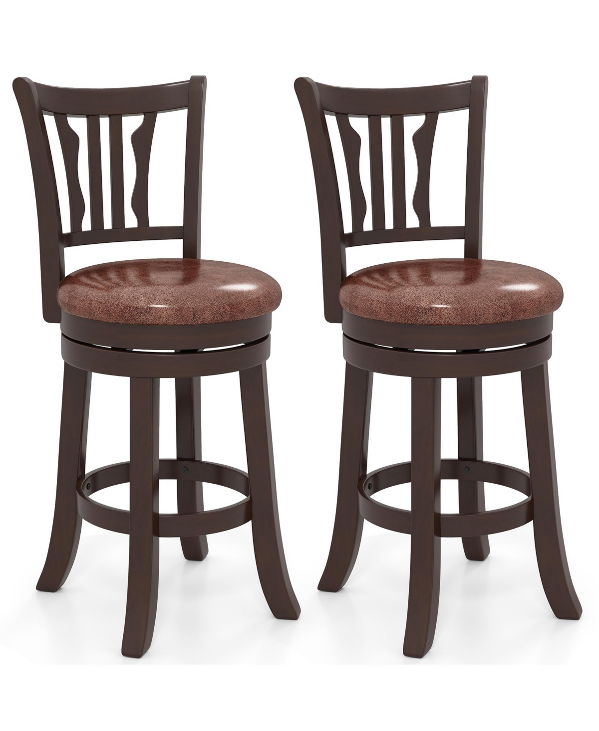 Click here for Gymax 26 Counter Height Swivel Bar Stools Set of 2... prices