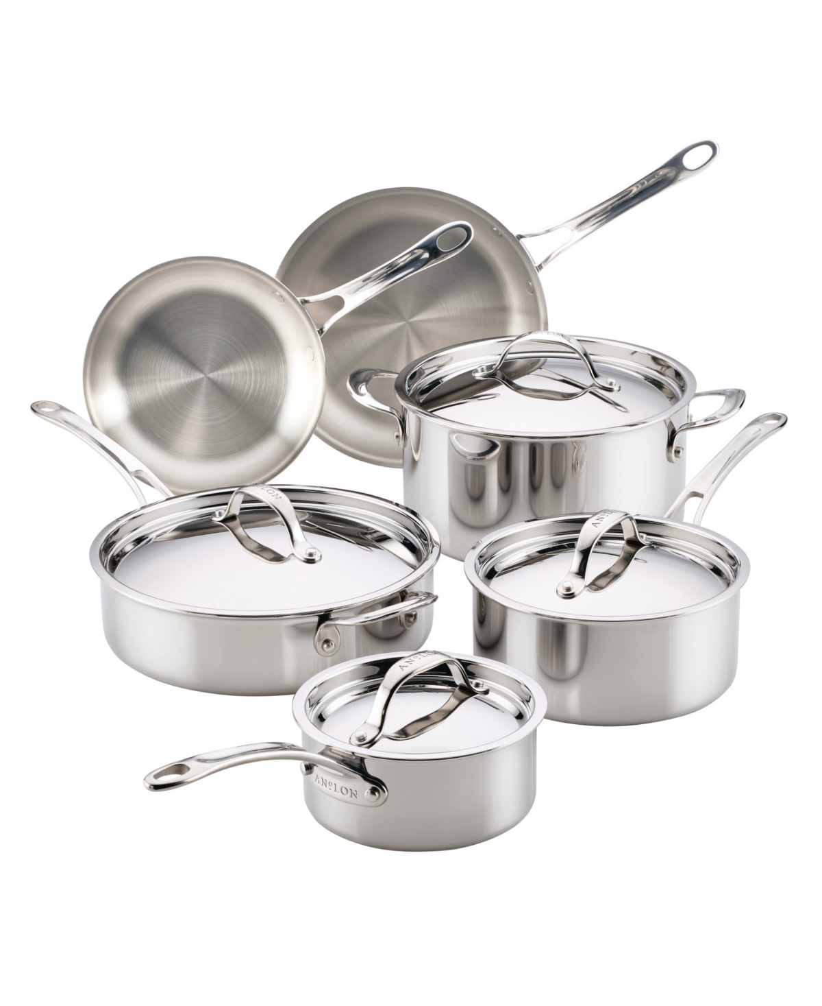 Click here for Anolon EverLast Stainless-Steel 10-Pc. Tri-Ply Cla... prices