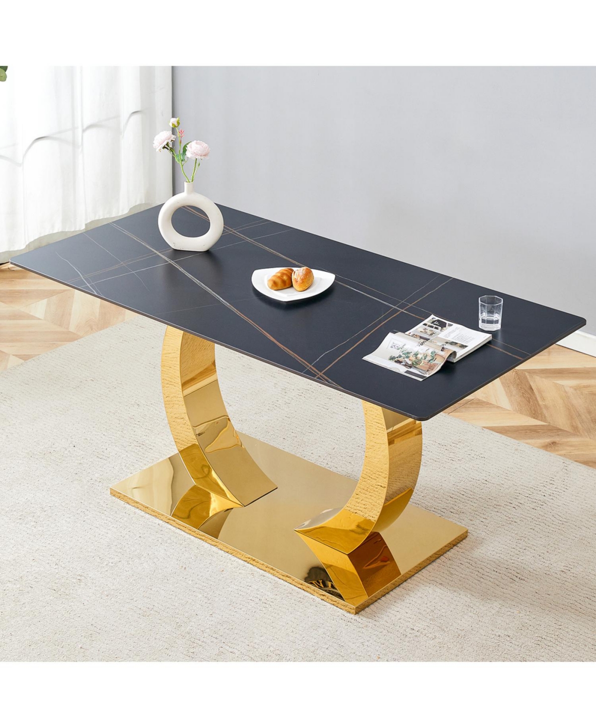 Click here for Streamdale Furniture 63" Sintered Stone Dinin... prices