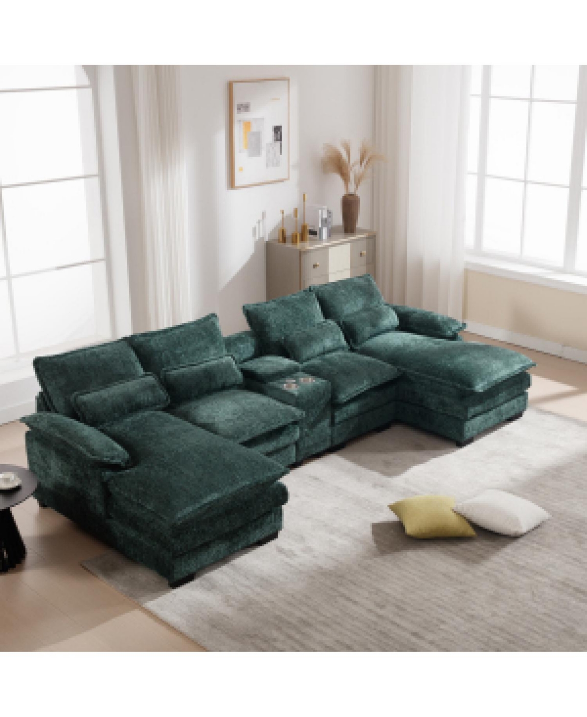 Click here for Streamdale Furniture Modern U-Shaped Sofa with Con... prices