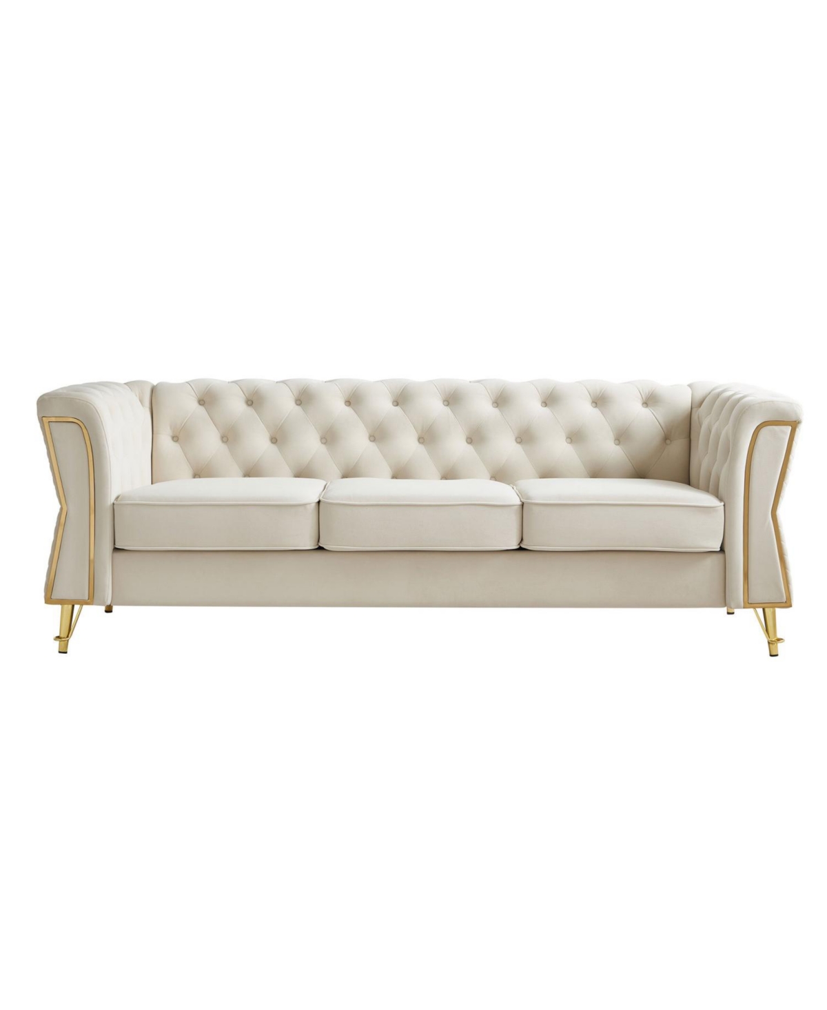 Click here for Streamdale Furniture Modern Tufted Velvet Sofa 87.... prices