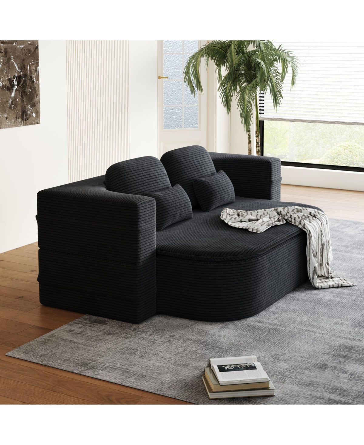 Click here for Streamdale Furniture 75 Foldable Sofa Bed with Bla... prices