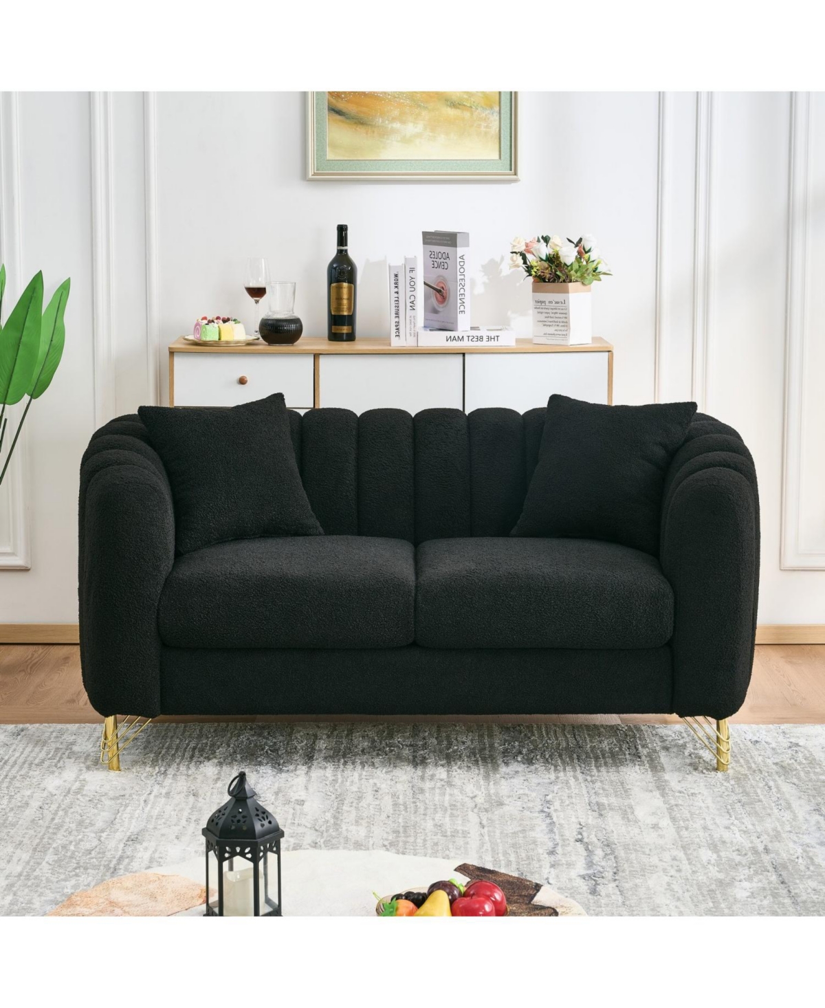 Click here for Streamdale Furniture 63 Chenille Loveseat Sofa - M... prices