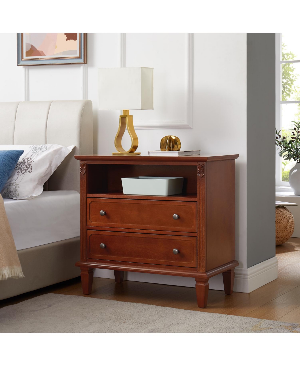Click here for Streamdale Furniture Nightstand with Charging Stat... prices