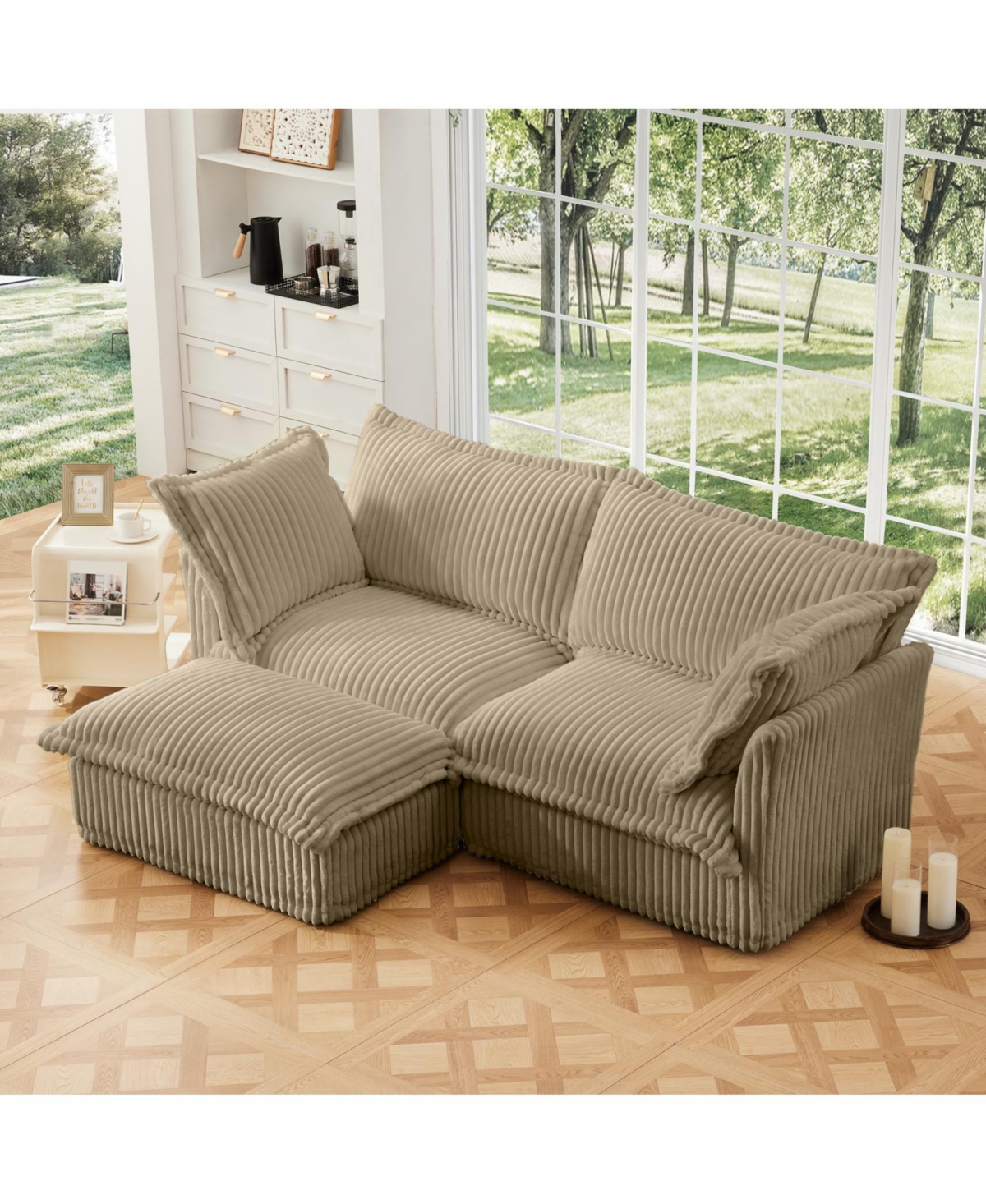 Click here for Streamdale Furniture Slipcovered Sectional Sofa wi... prices