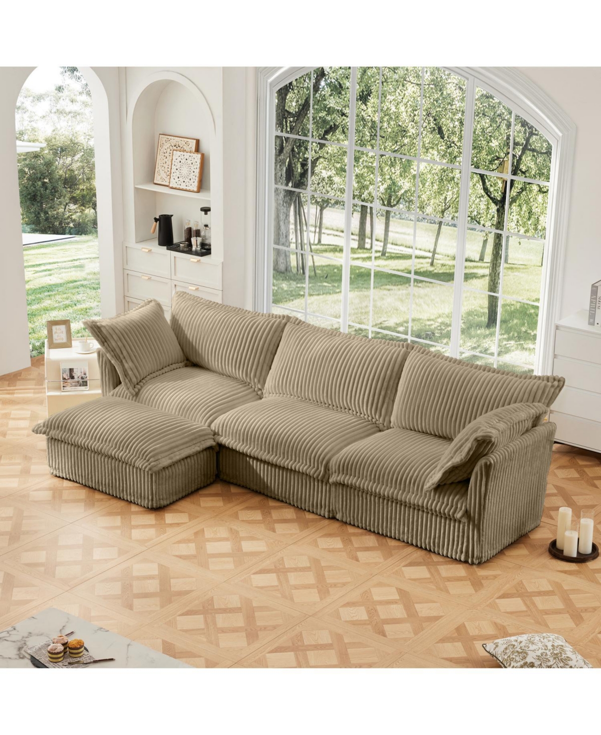 Click here for Streamdale Furniture L-Shaped Slipcovered Sectiona... prices