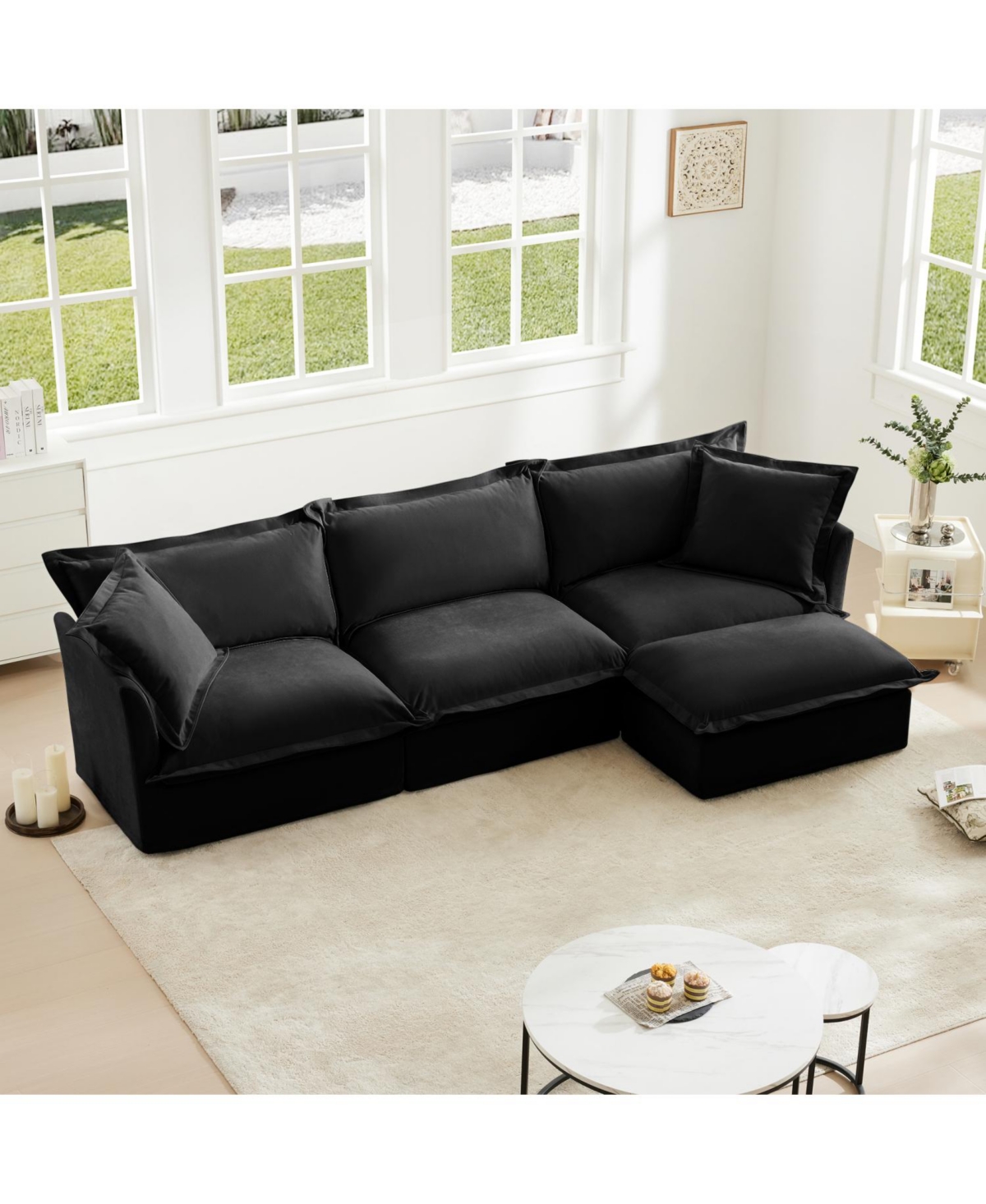 Click here for Streamdale Furniture L-Shaped Chenille Sectional S... prices