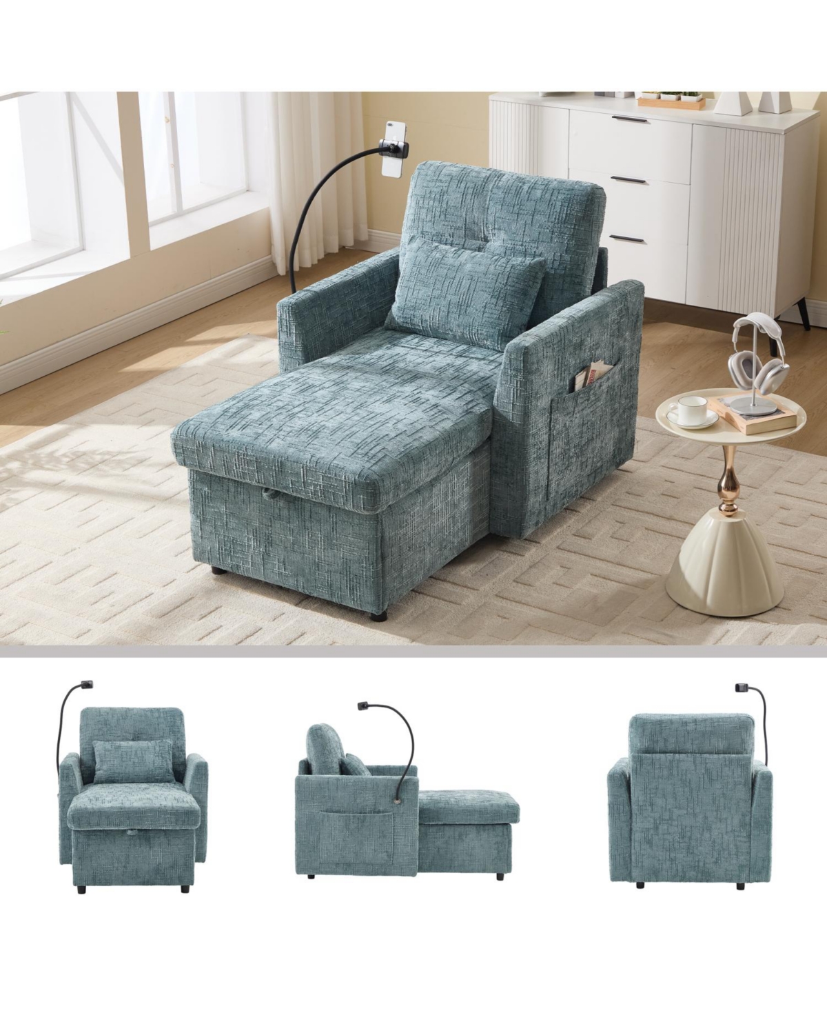 Click here for Streamdale Furniture Multifunctional Chenille Recl... prices