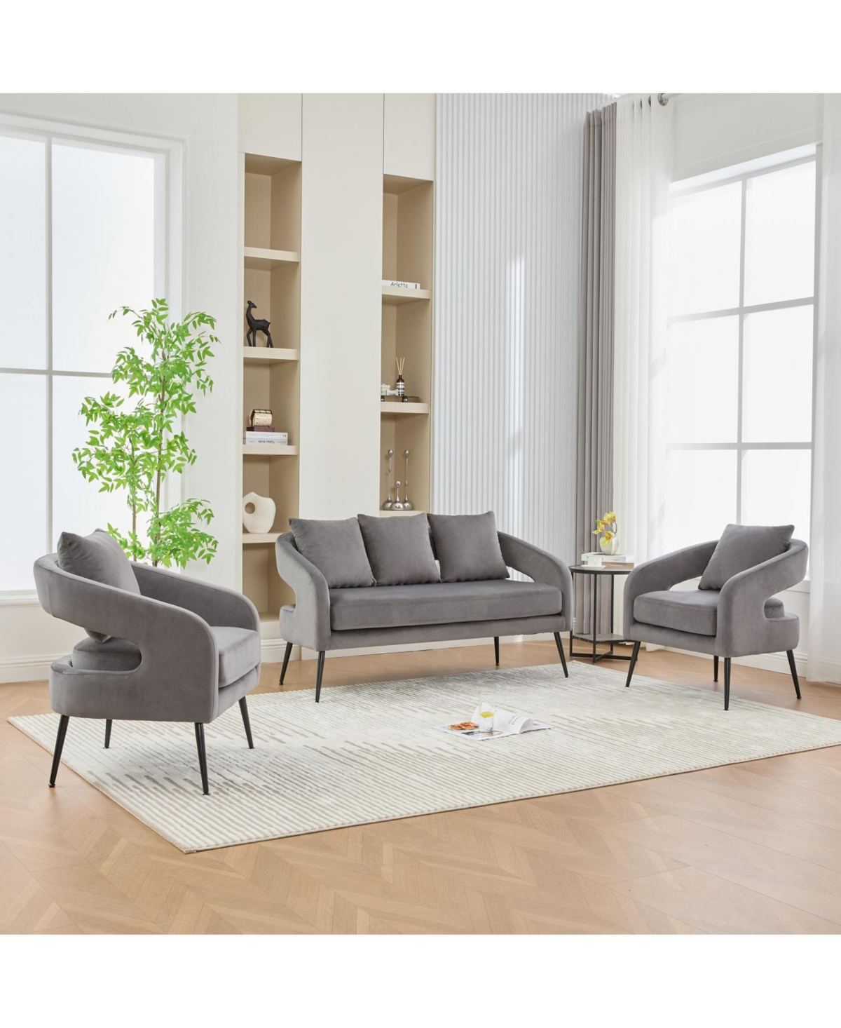 Click here for Streamdale Furniture Velvet Living Room Set- Loves... prices