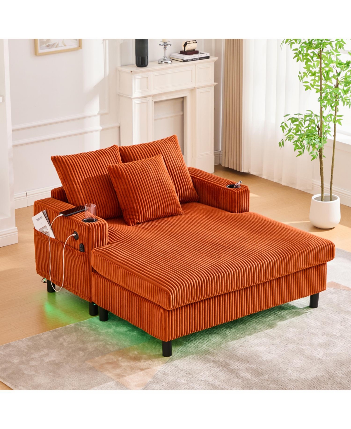 Click here for Streamdale Furniture Corduroy Oversized Recliner S... prices