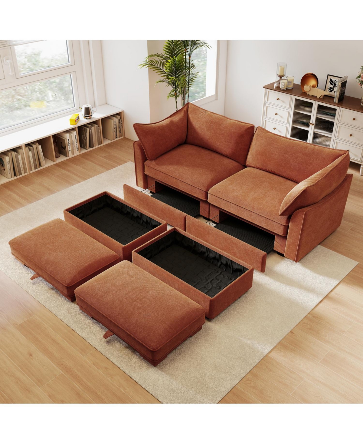Click here for Streamdale Furniture 2-Seat Sofa w/Ottomans & Stor... prices