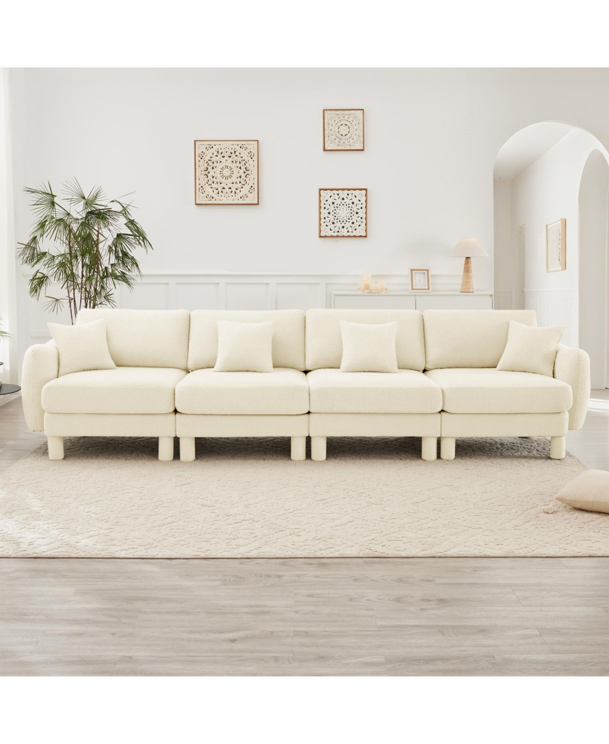 Click here for Streamdale Furniture + 4-Seater + Boucle Fabric +... prices
