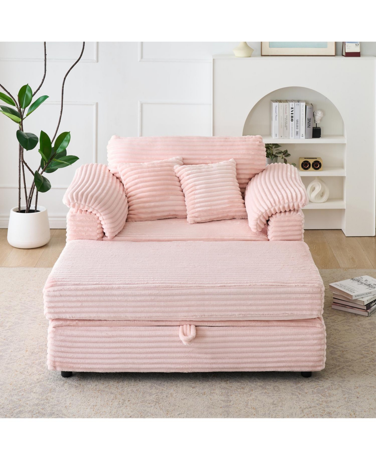 Click here for Streamdale Furniture Corduroy Armchair + Storage S... prices