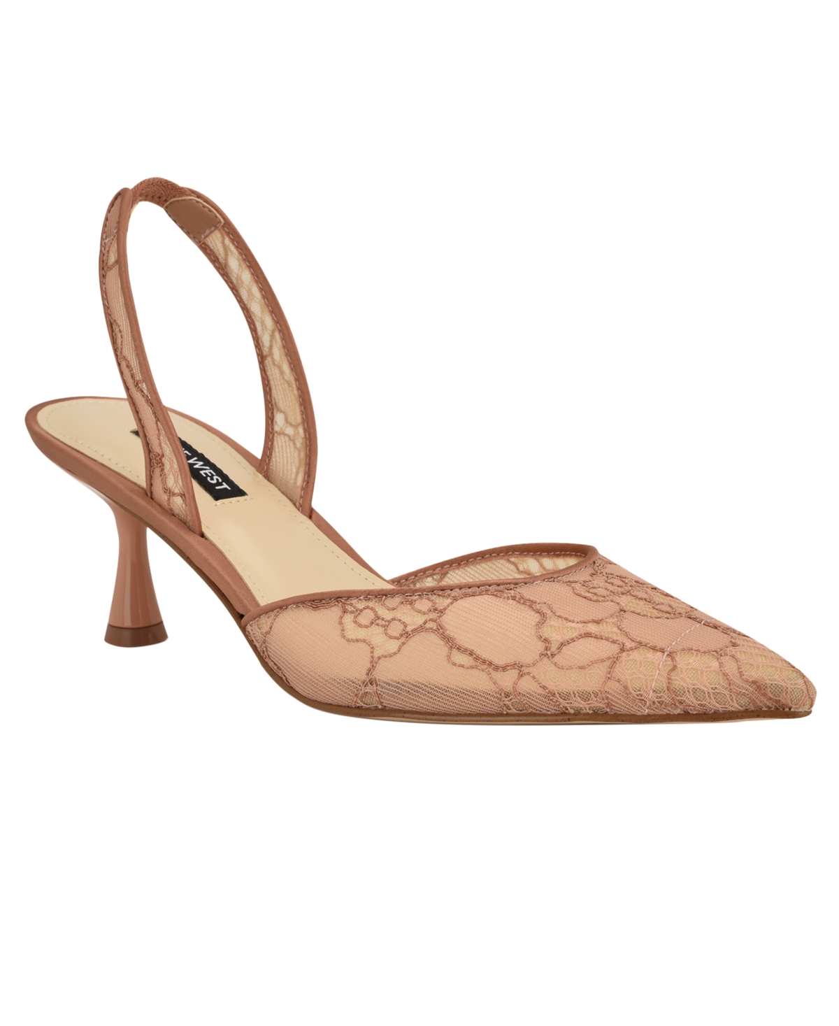 Click here for Nine West Womens Rizze Kitten Heel Slingback Pumps... prices