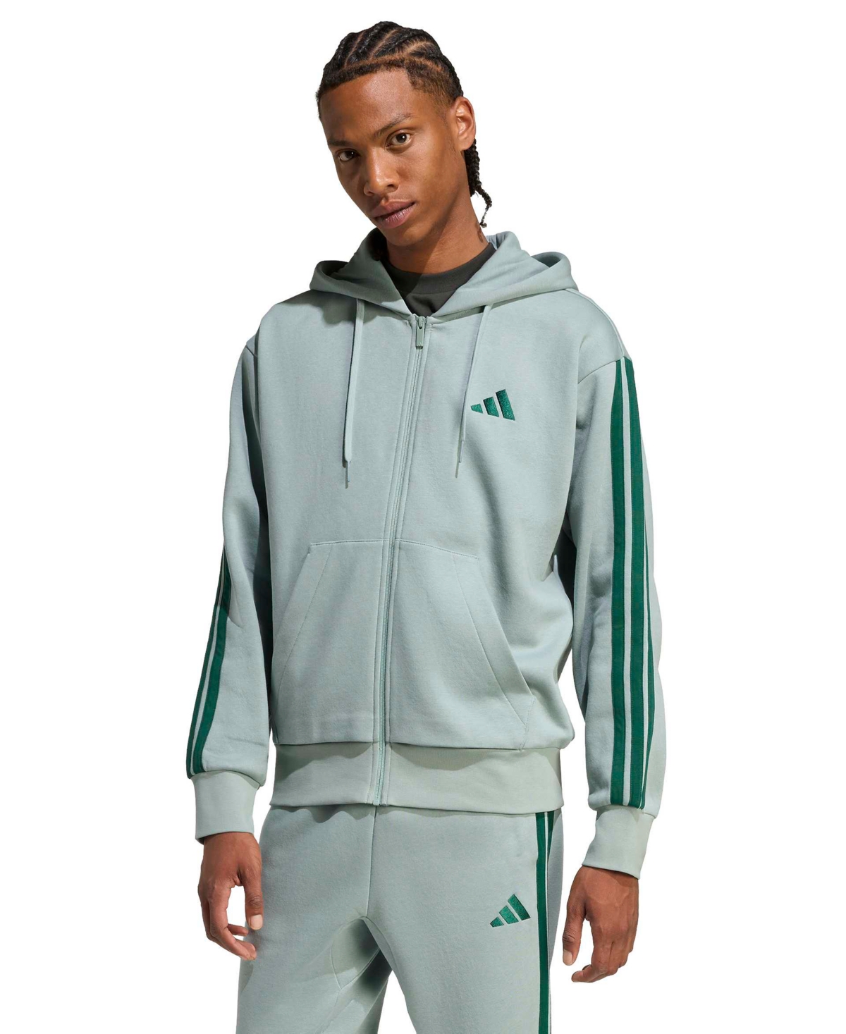 Click here for adidas Mens Regular-Fit 3-Stripes Full-Zip Fleece... prices