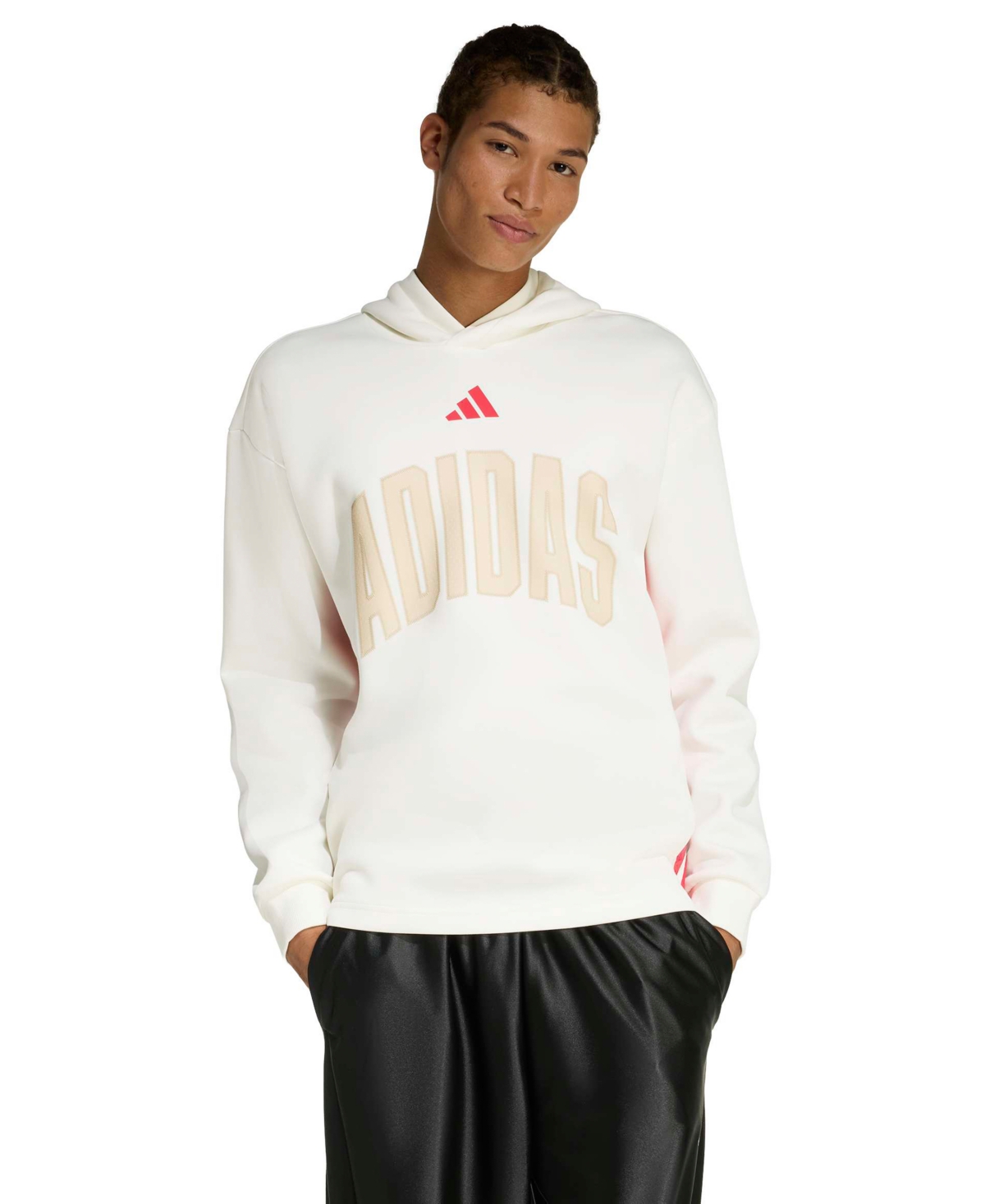 Click here for adidas Mens Stadium Knit Graphic Hoodie - Off Whit... prices