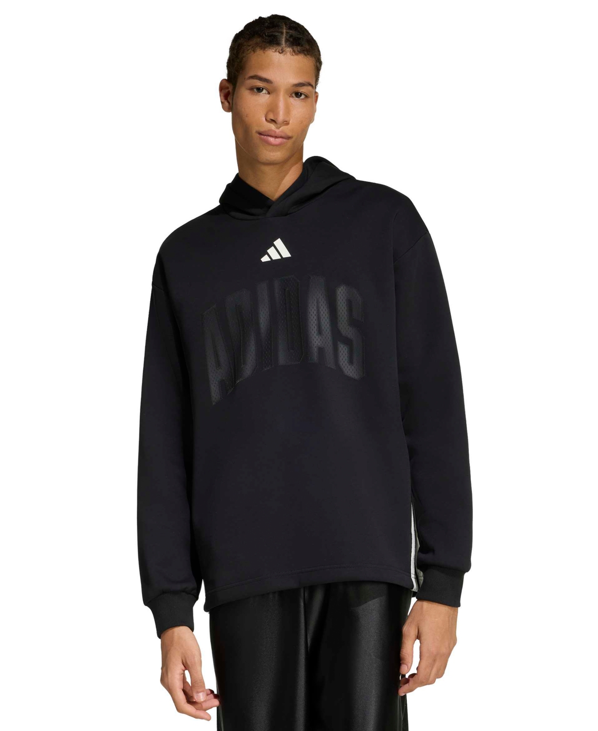 Click here for adidas Mens Stadium Knit Graphic Hoodie - Black/of... prices