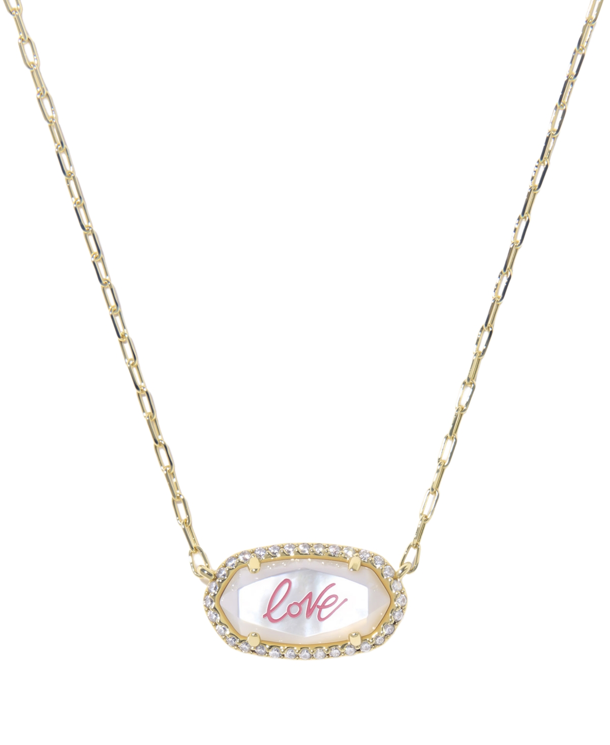 Click here for Kendra Scott Opalescent Resin Elisa Pave Frame Sho... prices