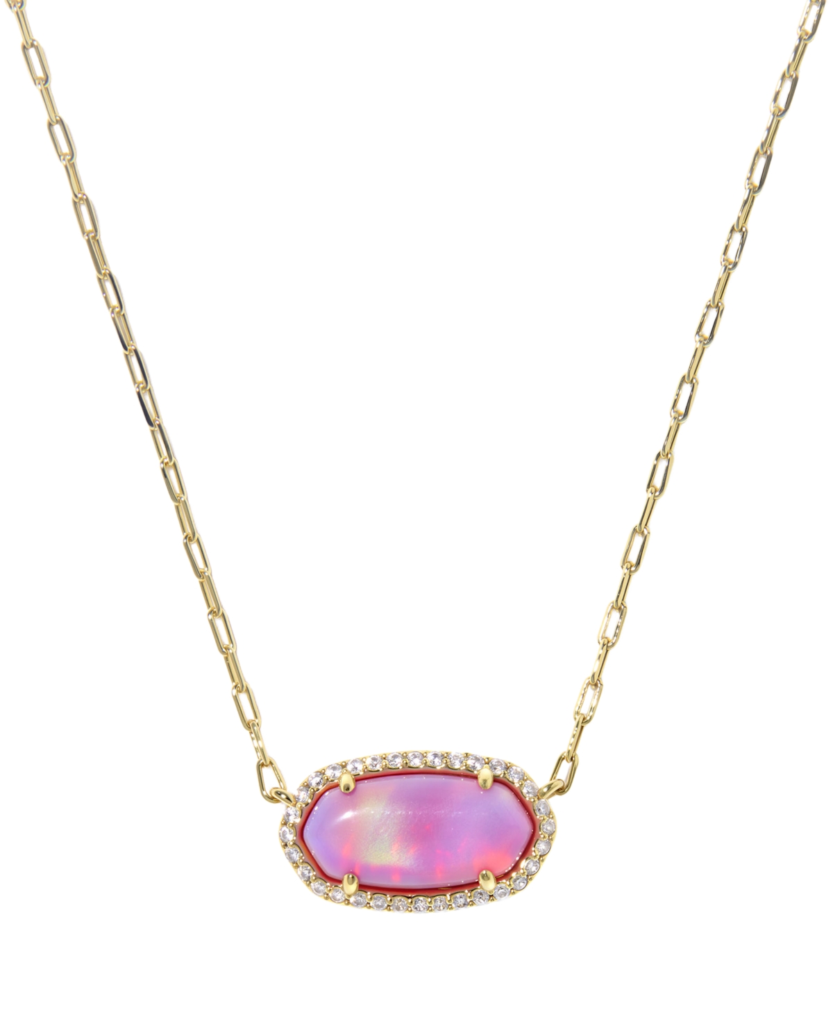 Click here for Kendra Scott Opalescent Resin Elisa Pave Frame Sho... prices