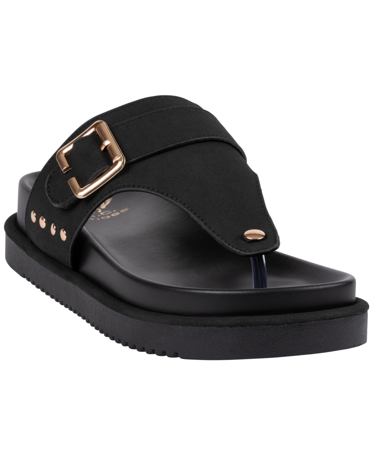 Click here for Gc Shoes Womens Buckle Detail Slip-On Flat Sandals... prices