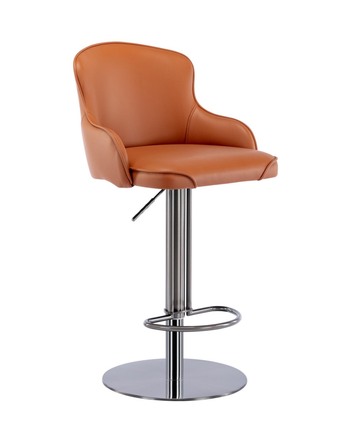 Click here for Streamdale Furniture Titanium Leather Bar Stool -... prices