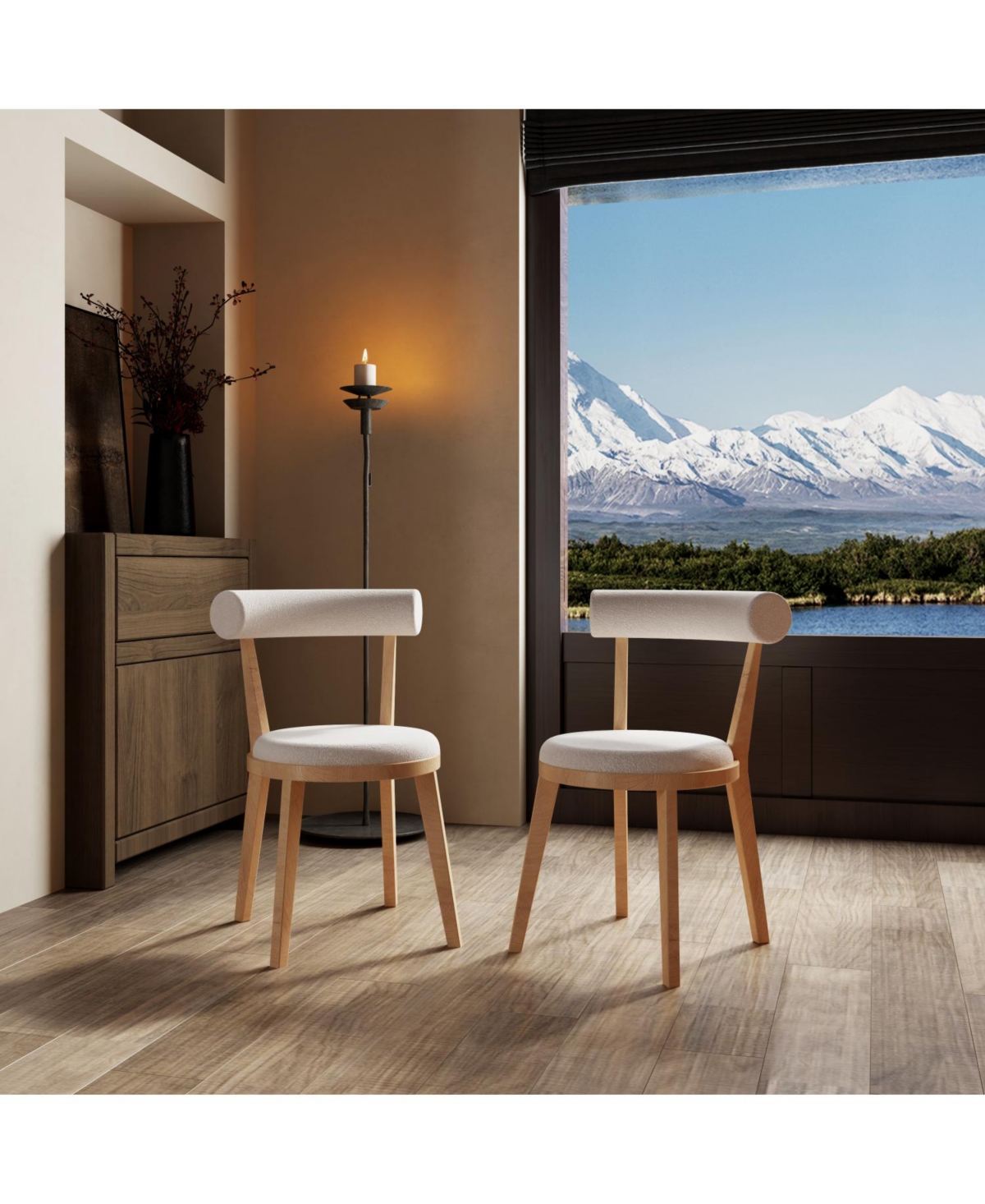 Click here for Streamdale Furniture Set of 2 Modern Upholstered D... prices