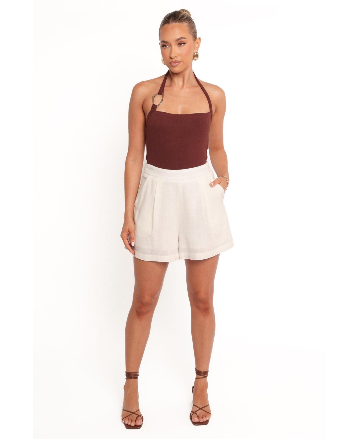 Click here for Petal and Pup Womens Olympia Shorts - White prices