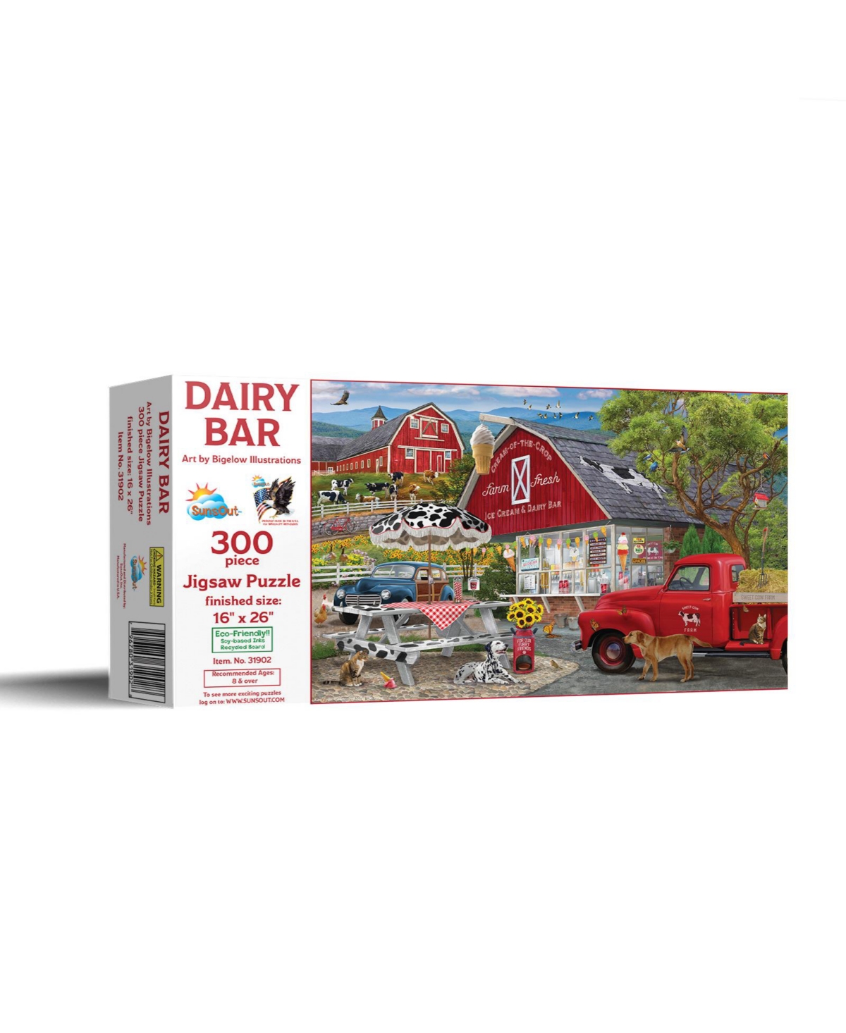Click here for SunsOut Dairy Bar 300 piece Jigsaw Puzzle for Adul... prices