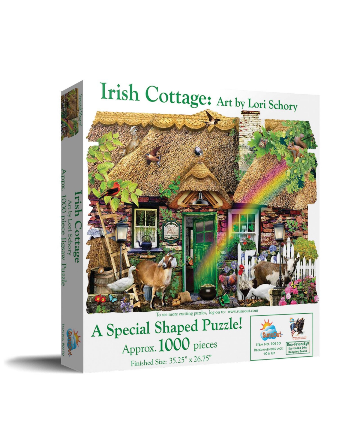 Click here for SunsOut Irish Cottage 1000 piece Jigsaw Puzzle for... prices