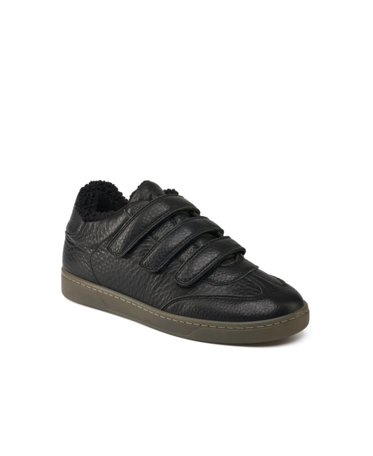 Click here for Jslides Harper Shearling Lined Sneaker - black prices