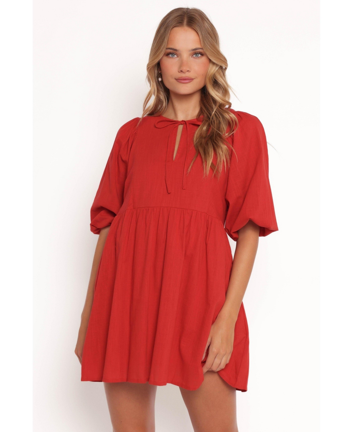 Click here for Petal and Pup Womens Cinzia Mini Dress - Red prices