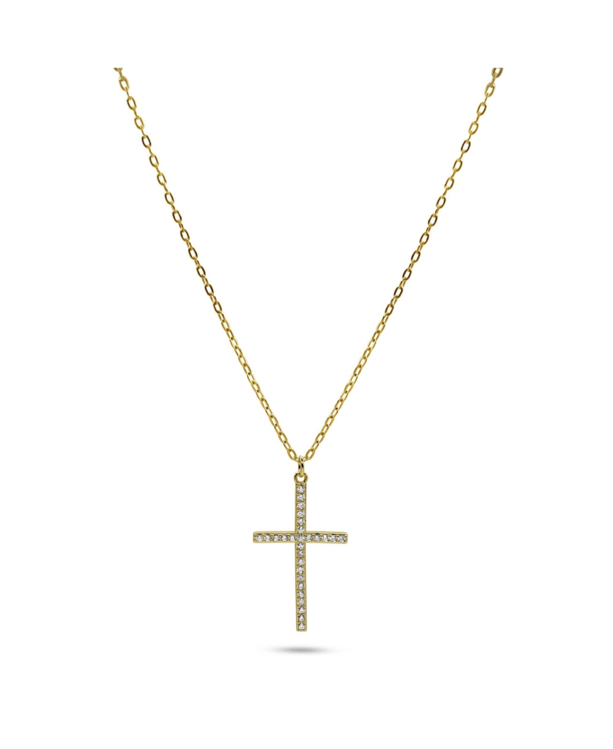 Click here for Bowood Lane 14k Gold Filled Cubic Zirconia Cross N... prices