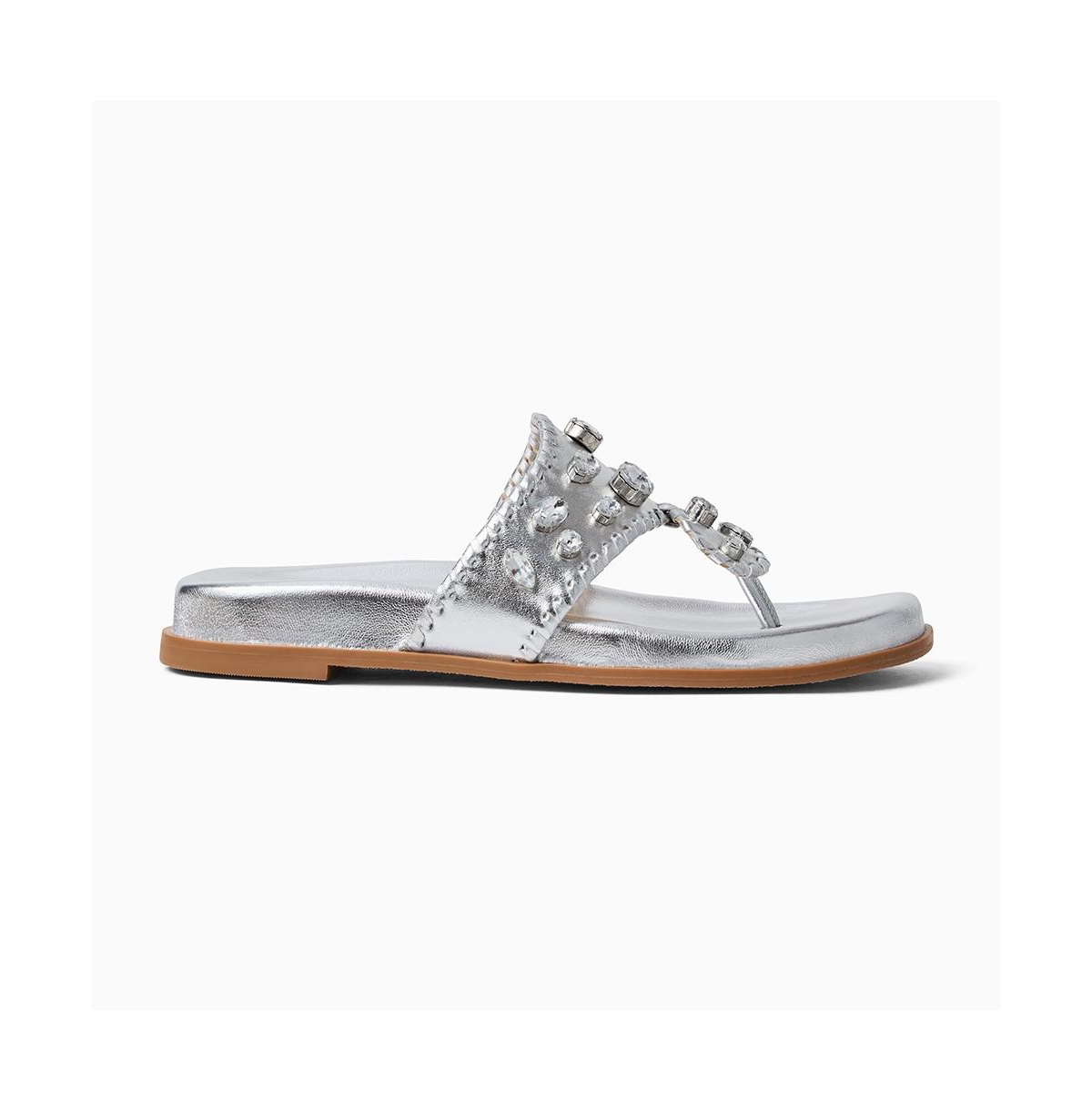 Click here for Jacks Sport Womens Jeweled Sandal - Silver prices